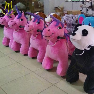 China Hansel hot selling mall ride on toys plush electric animal scooters for sale for sale