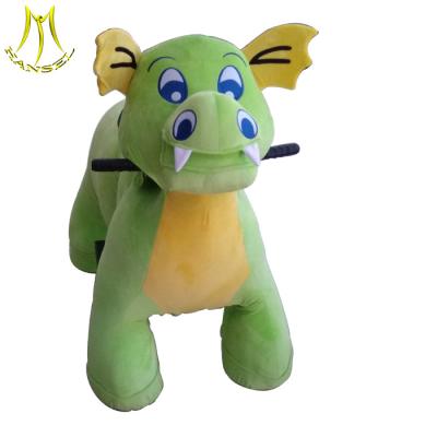 China Hansel  electric dinosaur scooter mountable plush motorized animal for shopping mall for sale