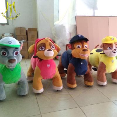 China Hansel stuffed indoor plush animal kids electric rides on animal for kids for sale