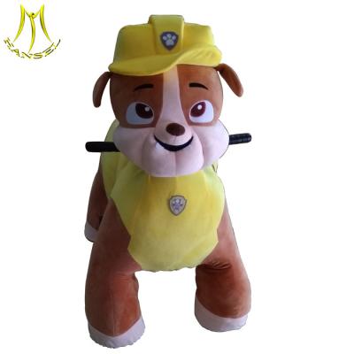 China Hansel  kiddie rides 2018 plush ride on pony animal toy plush paw patrol for sale