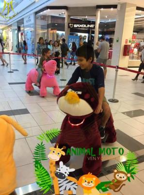 China Hansel  non coin operated plush motorized animals moving pony  riding horse toy for sale