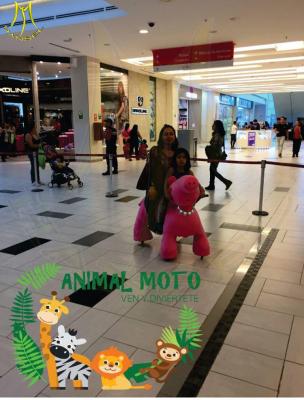 China Hansel coin operated electric stuffed walking kids happy rides on animal for party for sale