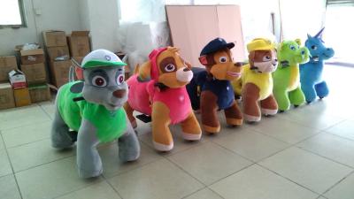 China Hansel shopping centers walking stuffed animal electric fun paw patrol ride for sale