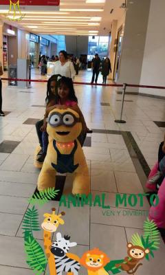 China Hansel  shopping mall large coin operated unicorn electric scooter with battery for sale
