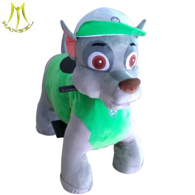 China Hansel hot selling walking kids indoor ride on electric mountable animals for sale