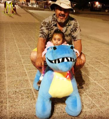 China Hansel new  plush walking coin operated motorized unicorn carnival rides for sale