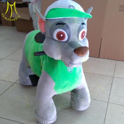 China Hansel amusement park electric battery operated plush animal ride on toys for sale