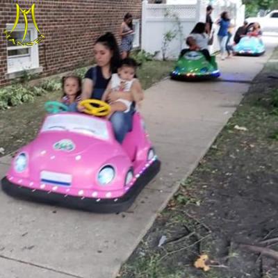 China Hansel amusement kids electric game plastic electric bumper car with coin operated for sale