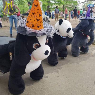 China Hansel hot-selling kids plush riding animals plush riding motorized animals for sale