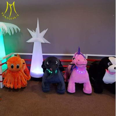 China Hansel 2018 commercial zoo equipment horse plush walking bike for adults for sale