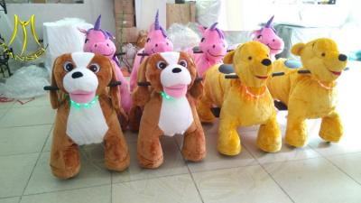 China Hansel battery powered plush moving mechanical animals horse ride in mall for sale