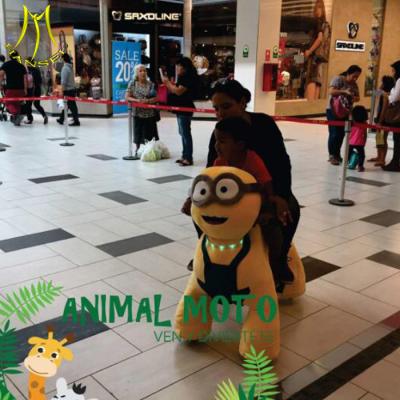 China Hansel amusement park games motorized electric plush walking stuffed animals for sale