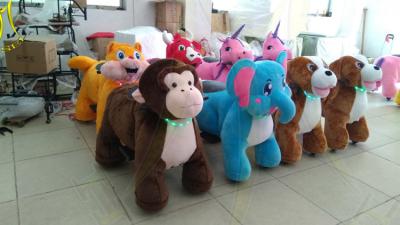 China Hansel child walking plush electronic kid riding horse toy shopping mall for sale