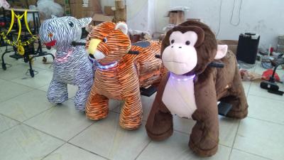 China Hansel  park games children funfair plush battery operated zoo animal toys ride for sale