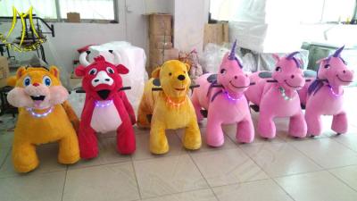 China Hansel  children ride on walking stuffed animal electric mountable for sale