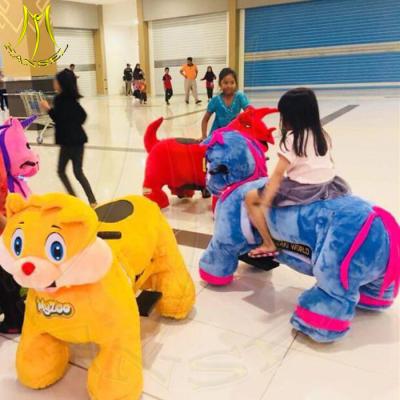 China Hansel walking electric battery rides car animal plush ride on toys for sale