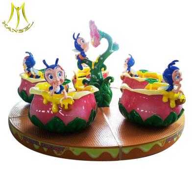 China Hansel large amusement park kids fiberglass carousel rides for sale for sale