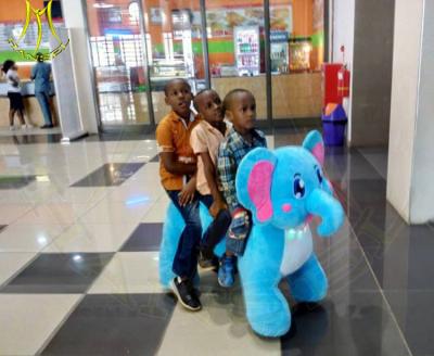 China Hansel  giant plush animals battery operated ride on horse power wheels horse for sale