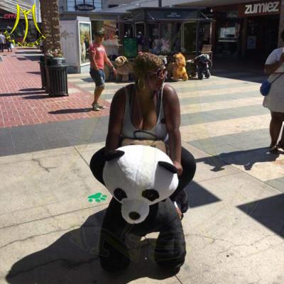 China Hansel amusement park electronic plush electronic kid riding horse toy rides for sale