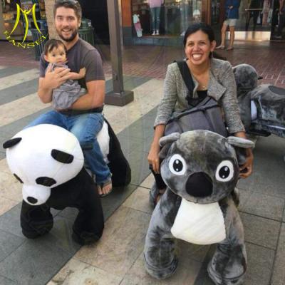 China Hansel electric walking stuffed children electric mountable animal rides for sale