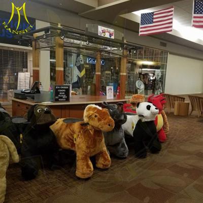 China Hansel amusement kids motorized plush animales mountables riding toy rides for sale