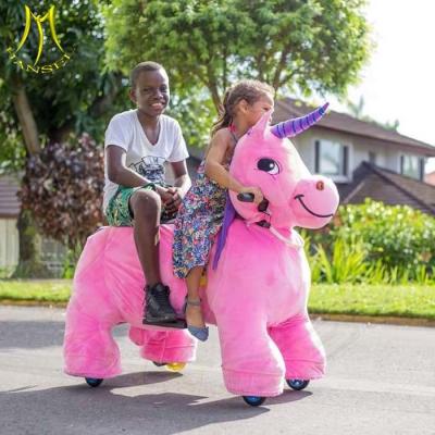 China Hansel walking coin operated motorized plush riding animals for sale for sale