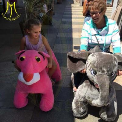 China Hansel amusement stuffed walking motorized plush riding animals scooter for sale
