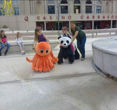 China Hansel carnival plush toys plush animals motorized coin operated rides for sale