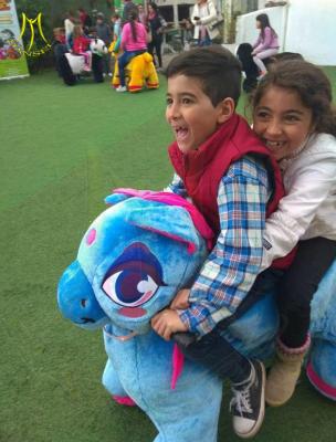 China Hansel amusement park playground electric kids plush riding animals for sale