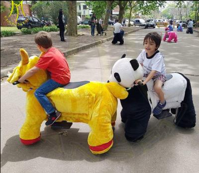 China Hansel amusement stuffed battery operated electric ride on animal rides for sale