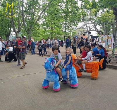 China Hansel amusement park electric battery operated stuffed walking animal rides for sale