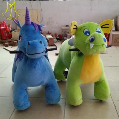 China Hansel 2019  amusement stuffed animal electric ride on toy dinosaur for sale