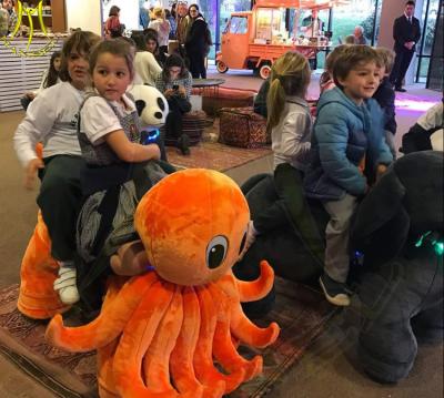 China Hansel amusement park moving kids indoor rides electric mountable animals for sale