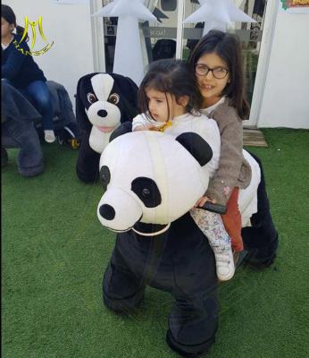 China Hansel amusement park walking electric ride on stuffed animal toy car for sale