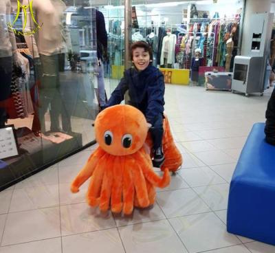 China Hansel amusement park walking stuffed kids indoor ride on animal toy car for sale