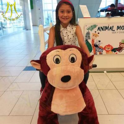 China Hansel amusement park walking stuffed animal electric ride on furry animal for sale