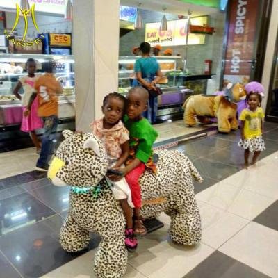 China Hansel amusement park walking plush safari battery animal rides toy rides for sale