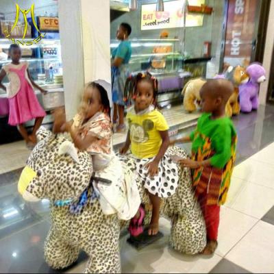 China Hansel battery operated ride on plush motorized animals for shopping mall for sale
