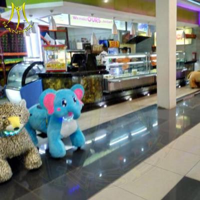 China Hansel  4 wheels walking kids electric rides on plush animal rides for outdoor for sale