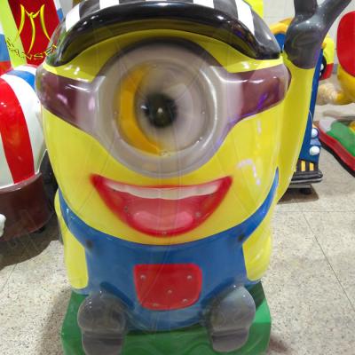China Hansel electronic coin operated kiddie ride on fiberglass toy rides for sale