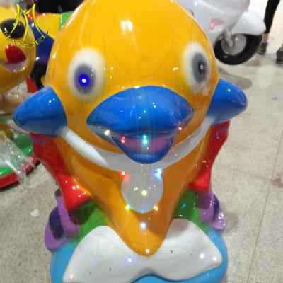 China Hansel electronic amusement park games equipment fiberglass kiddie ride for sale