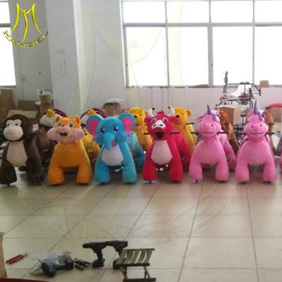 China Hansel amusement park walking plush battery operated zoo animal toys ride for sale