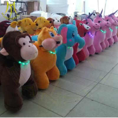 China Hansel amusement battery powered stuffed walking animal electric ride for sale