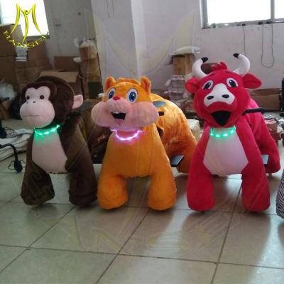 China Hansel amusement playground ride on plush animal electric scooter for park for sale