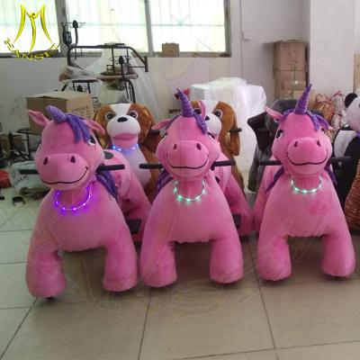 China Hansel amusement park walking plush electric stuffed animal rides for sale