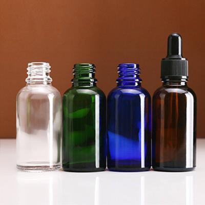 Cina Clear Dropper Glass Essential Oil Bottle Silk Screen Printing 15ml 20ml 100ml in vendita