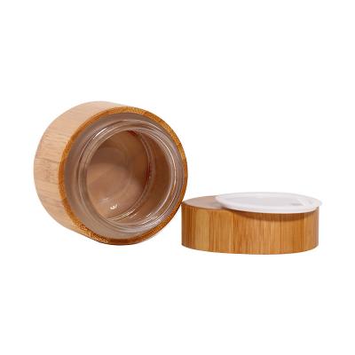 Cina Eco Friendly Bamboo Jar Packaging For Cosmetic Cream Packaging 30g 50g 100g in vendita