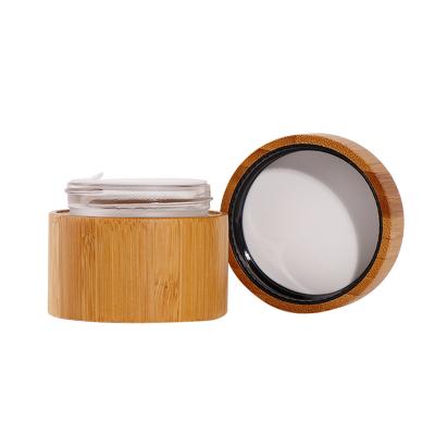 Cina Eco Friendly Bamboo Jar Packaging For Cosmetic Cream Packaging 30g 50g 100g in vendita