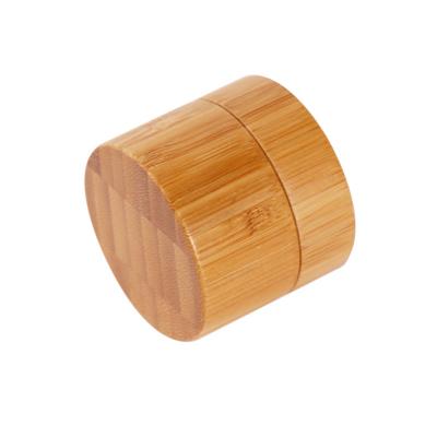 Cina Wooden Bamboo Jar Packaging 5g 15g 30g 50g 100g 200g Clear Frosted Glass Jar in vendita
