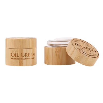 Cina 5g 10g 15g 20g 30g 50g 100g Wooden Bamboo Jar Packaging For Cream Cosmetic in vendita